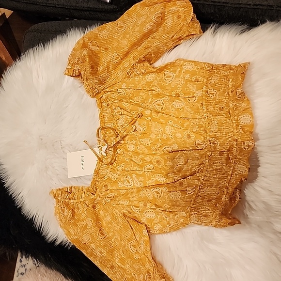 Lush | Tops | New Mirabel Blouse In A Mustard Color | Poshmark